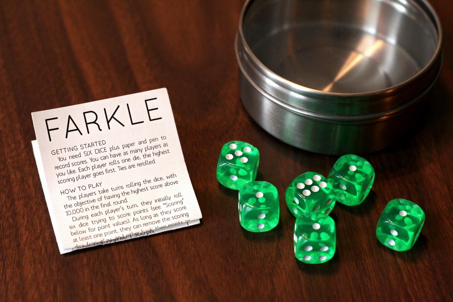Farkle Game Set Paging Supermom