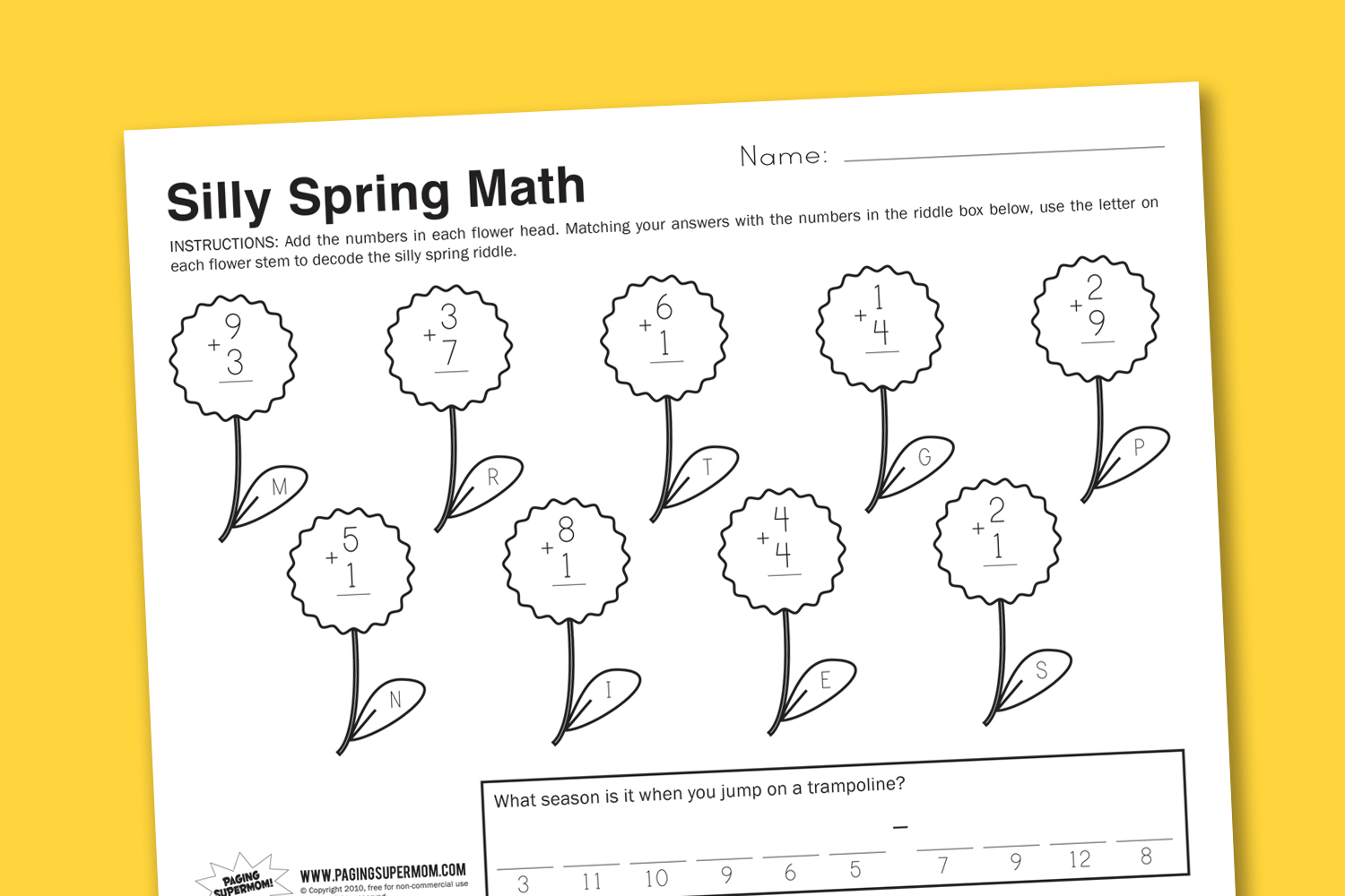 Spring Math Spring Math