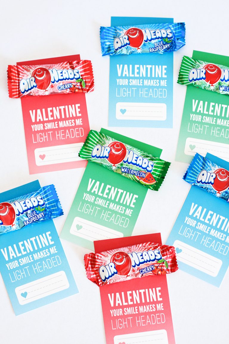 Free Airheads Valentine Template - Easy Class Valentines - Just Print!