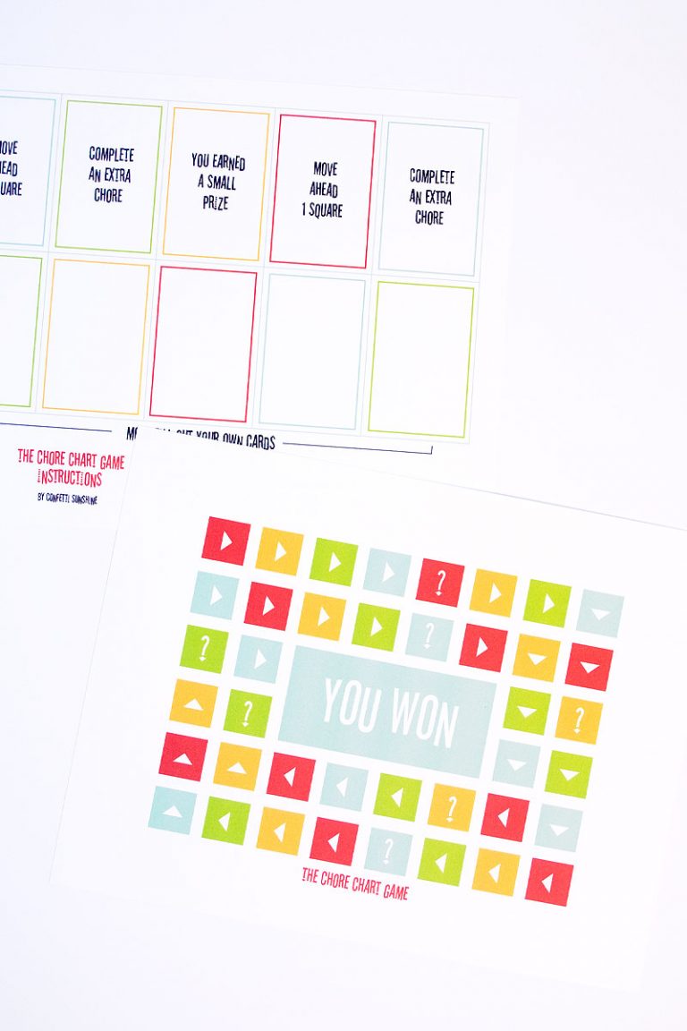 Free Printable Chore Game - Paging Supermom