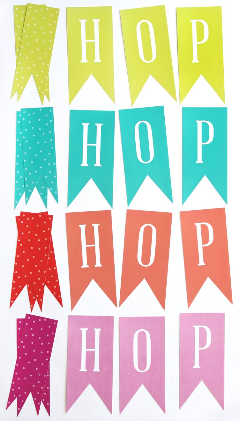 Free Printable Hop, Hop Easter Decor - Paging Supermom