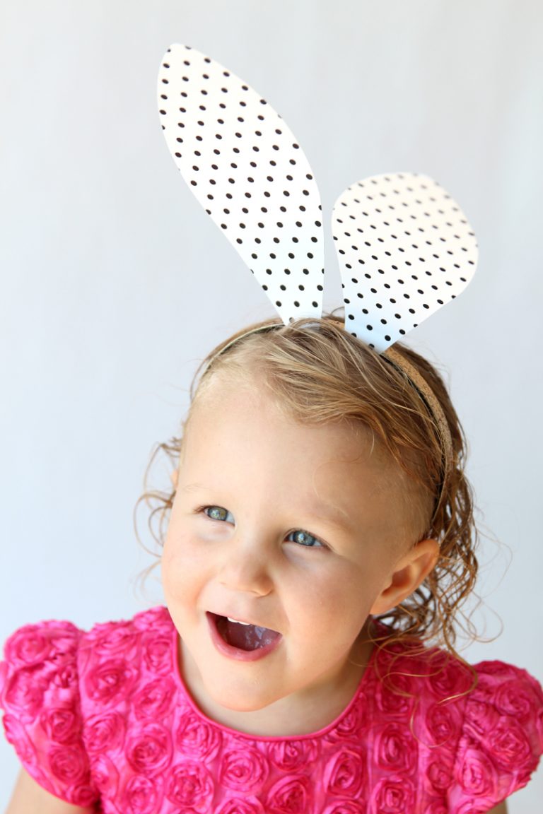 Free Printable Polka Dot Bunny Ears - Paging Supermom