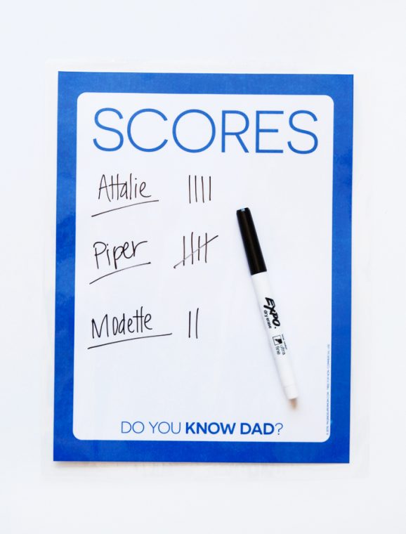 "Do You Know Dad?" Game Free Printable Pack - Paging Supermom