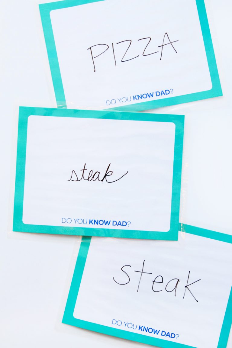 "Do You Know Dad?" Game Free Printable Pack - Paging Supermom