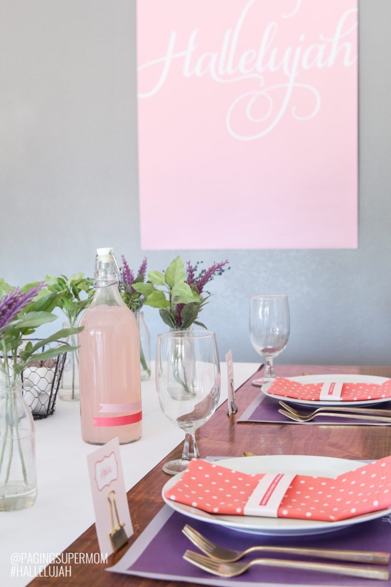 Free Printable Easter Table Setting - Paging Supermom