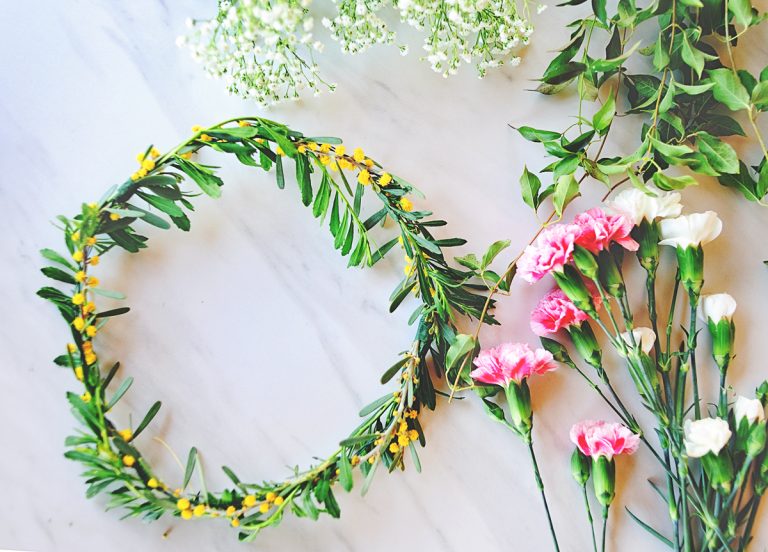 Make Flower Crowns with fresh flowers - Tutorial - How to Make a Flower ...