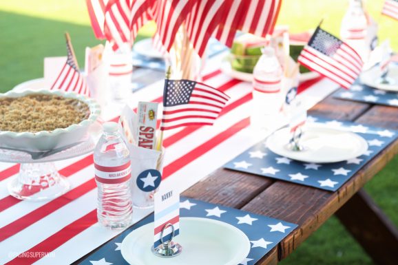 Printable July 4th Decor & Easy Fourth Of July Summer Barbecue Ideas