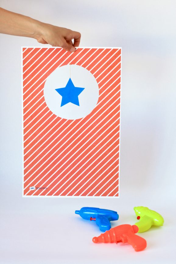 Water Gun Targets - Free Printable Targets for Water Squirters