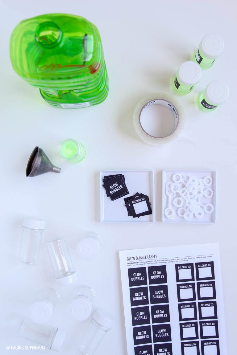 DIY Glow Bubbles for Blacklight Party - Cheap & Easy Recipe