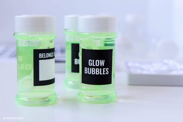 DIY Glow Bubbles for Blacklight Party - Cheap & Easy Recipe